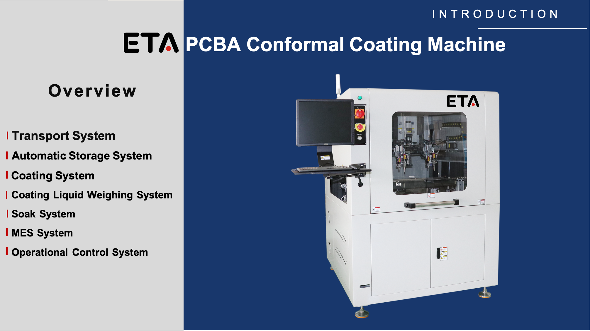 ETA 4 Valve Coating Conformal Coating Machine